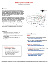 Locating an Earthquake with Seismic Data