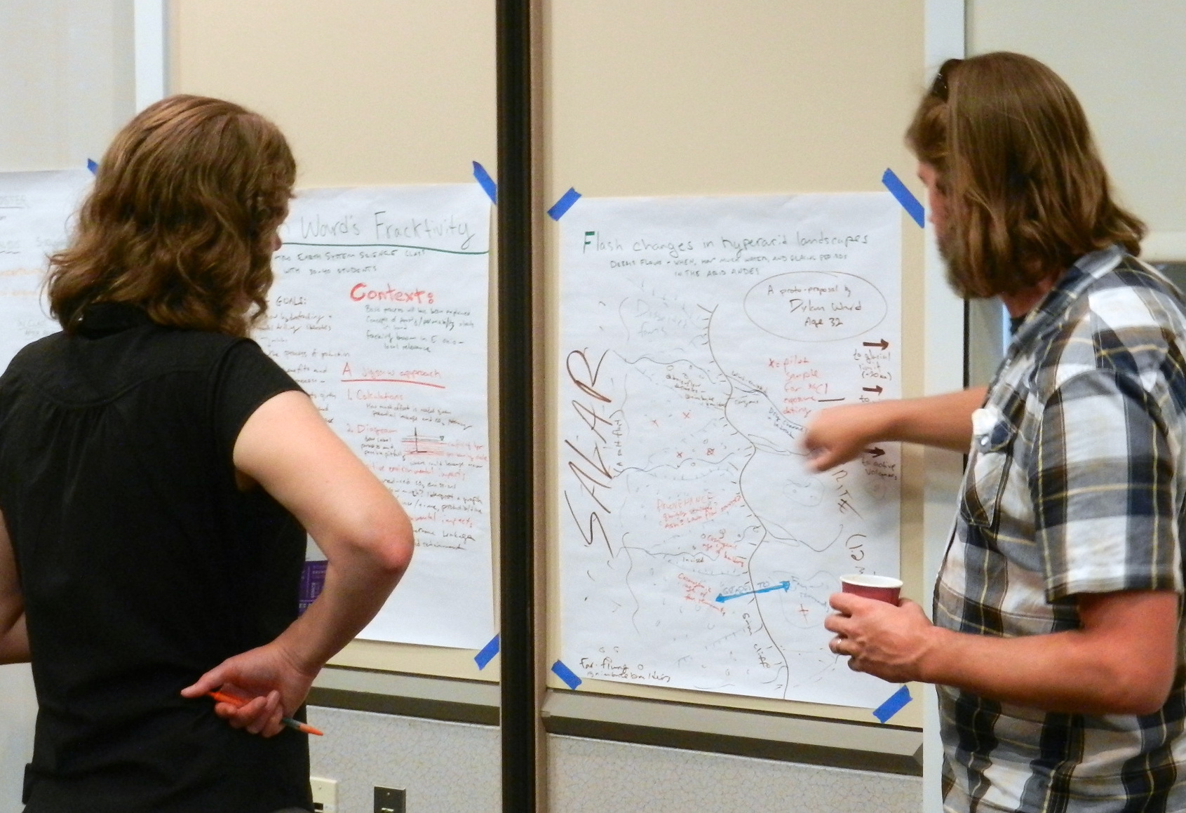 Dylan Ward presents his poster