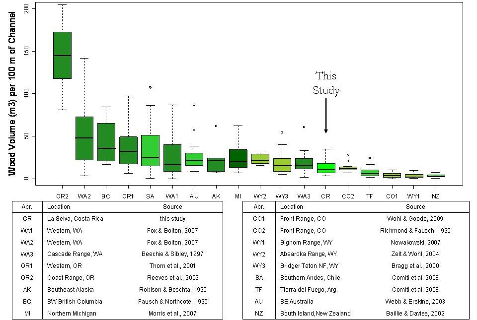 Global wood loads