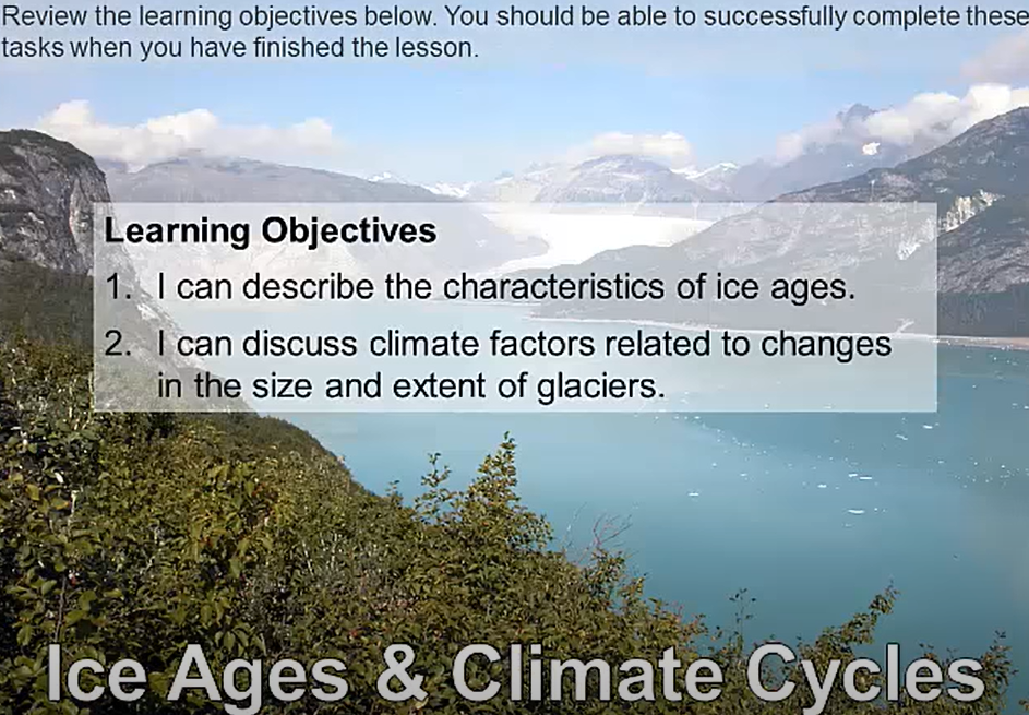 Ice Ages & Climate Cycles