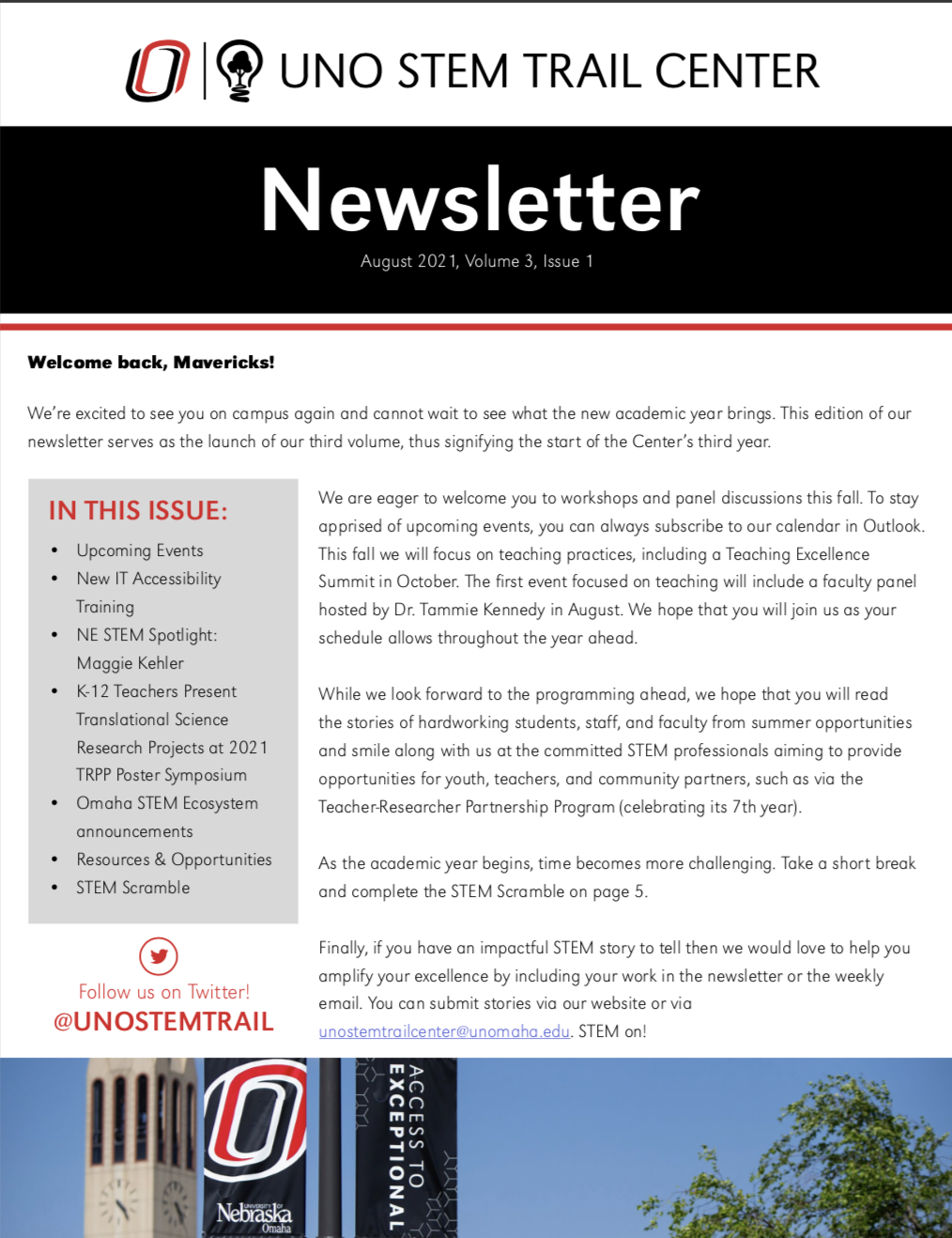 STEM TRAIL Center August 2021 Newsletter