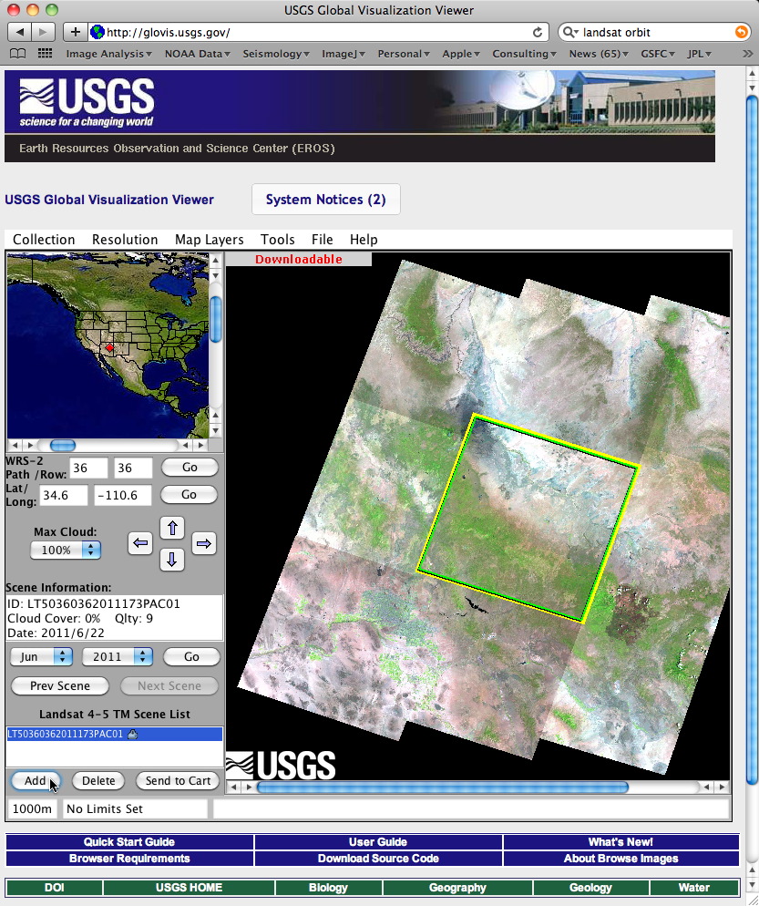 Part 1: Download Landsat Data