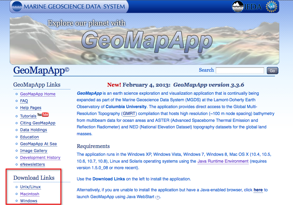 Part 1—Download GeoMapApp and Explore the Seafloor Near the Galapagos ...