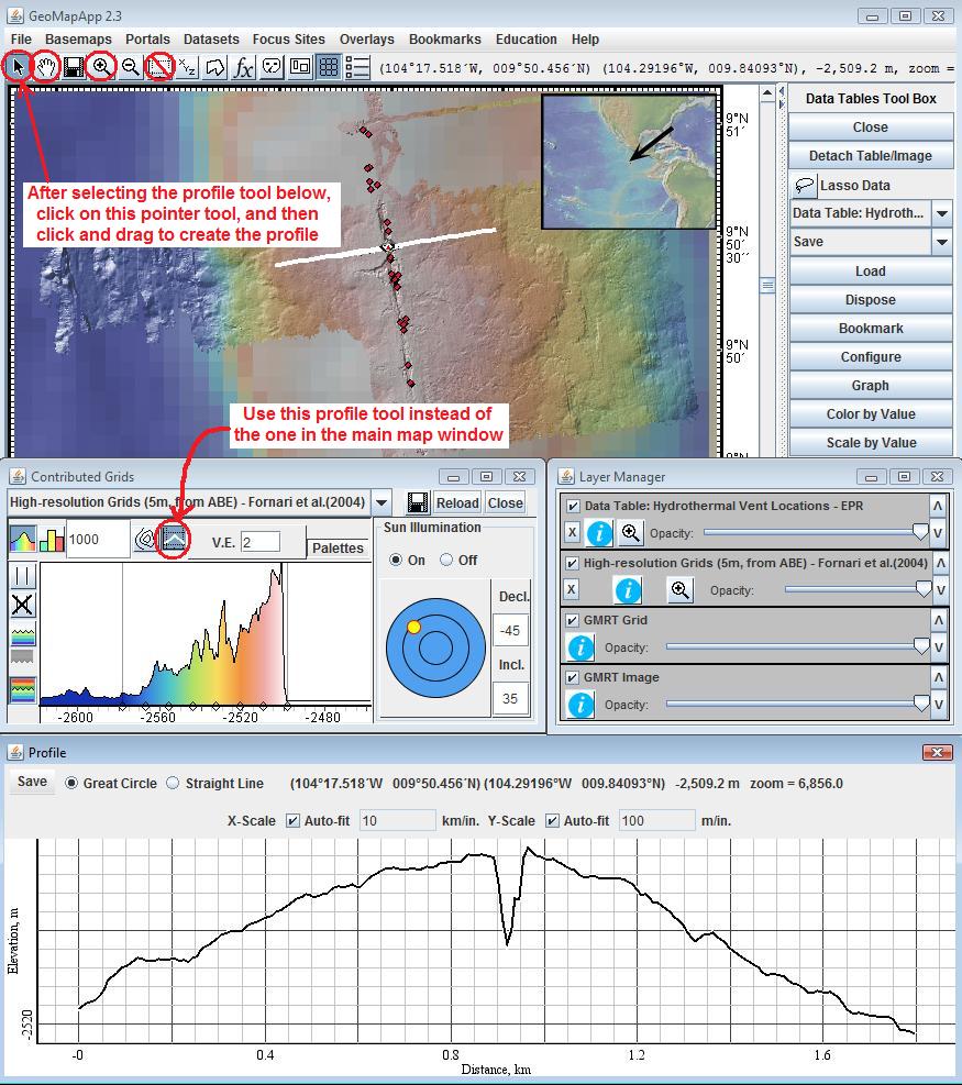 Part 2—Explore Bathymetry Data from the East Pacific Rise