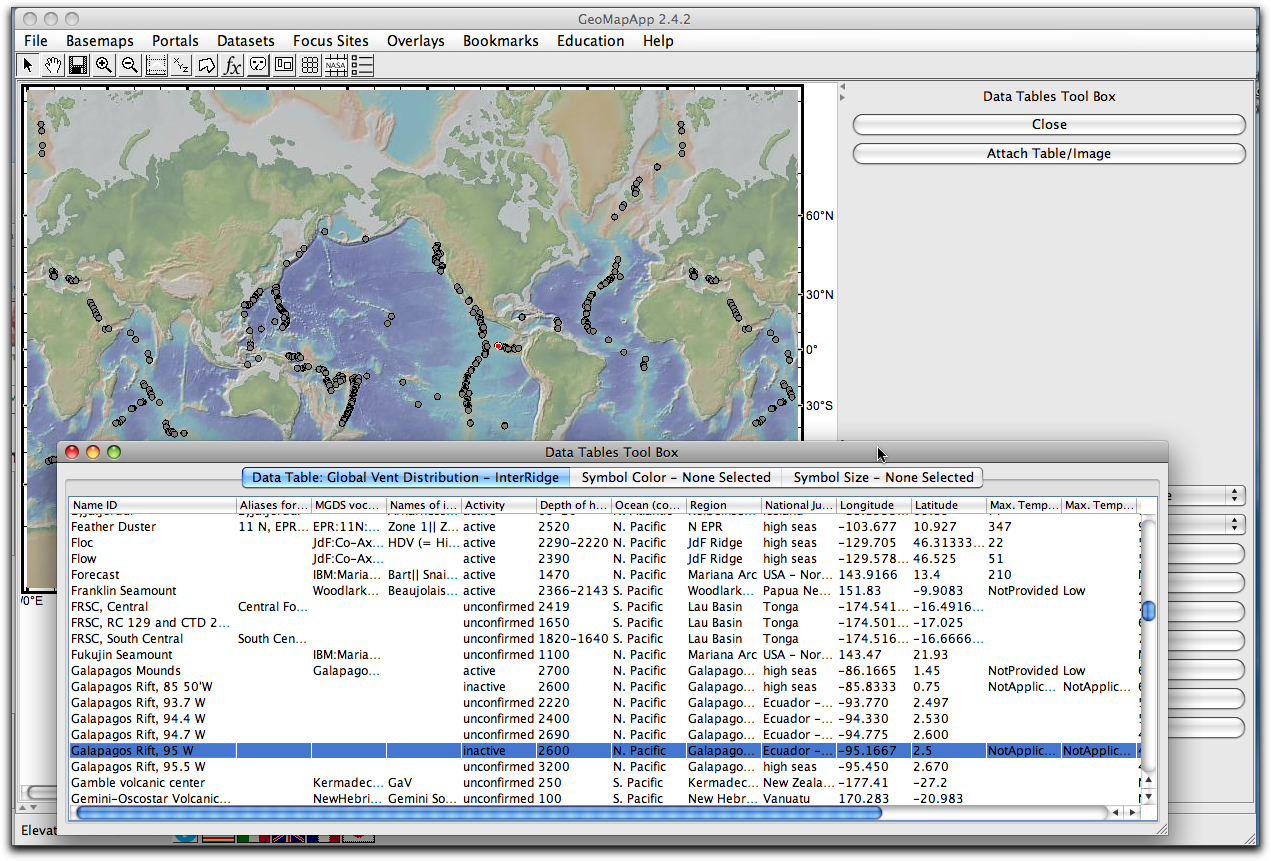 Part 1—Download GeoMapApp and Explore the Seafloor Near the Galapagos ...