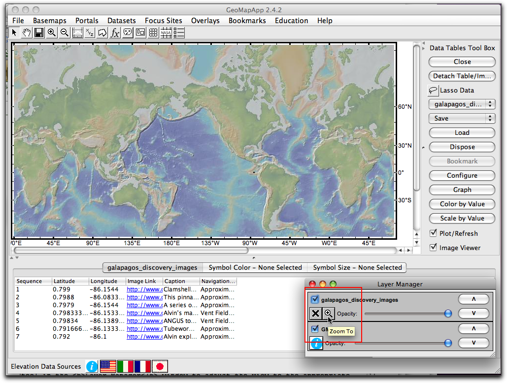 Part 1—Download GeoMapApp and Explore the Seafloor Near the Galapagos Islands
