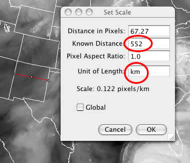 Part 6—Determine Storm Speed and Size Using ImageJ