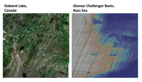 mega-scale glacial lineations (MSGLs)