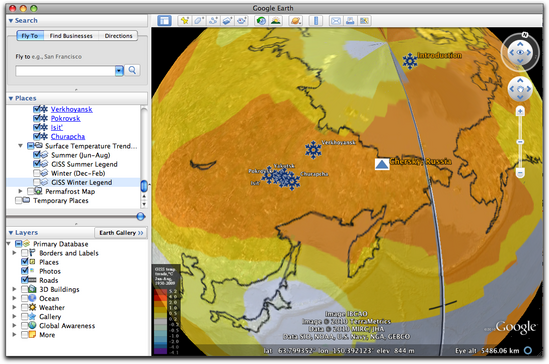 Part 5 - View Temperature Trends in Google Earth