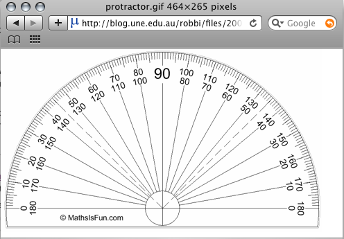 Protractor for use with Step 4