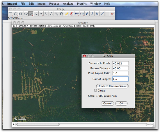 Using ImageJ to Detect Change