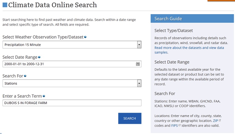 Downloading Climate Data from the National Climatic Data Center (NCDC)