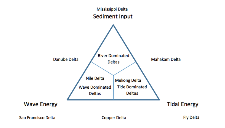 Delta Morphologies and Driving Processes