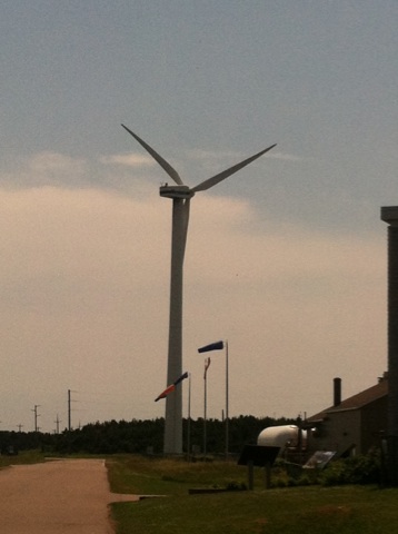Wind turbine on Prince Edward Island, Canada