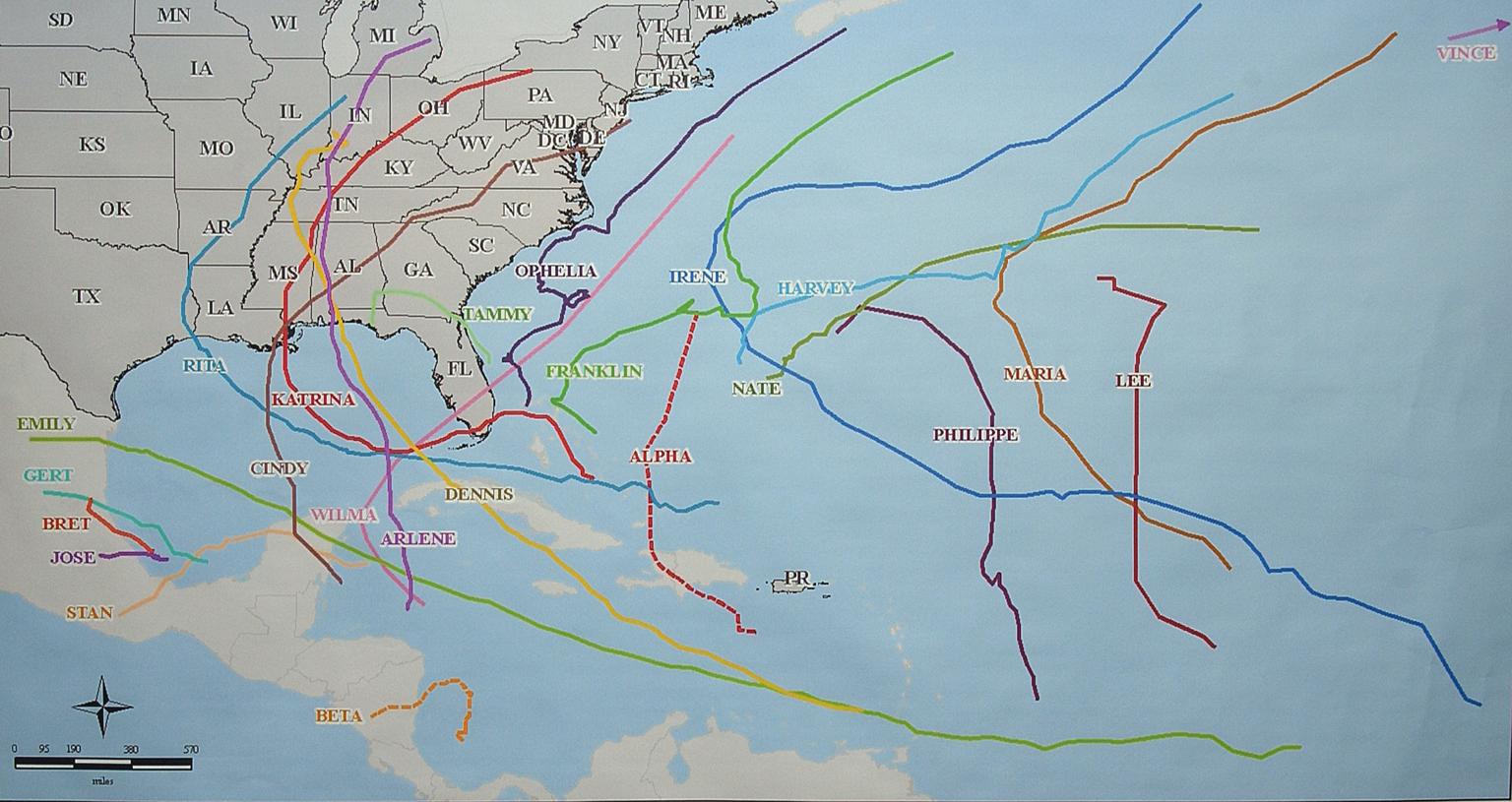 Unit 3: Hurricane Tracks and Energy