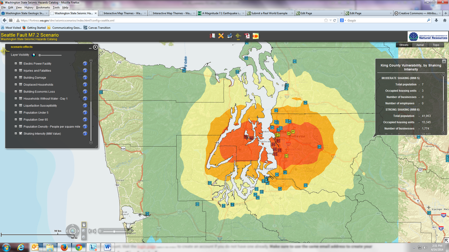 Earthquake Scenarios: Evaluating Potential Ground Shaking and Damage