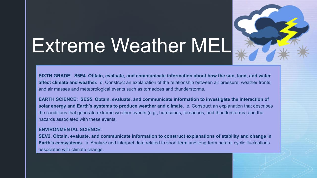 Activity 5: pcMEL Extreme Weather title slide