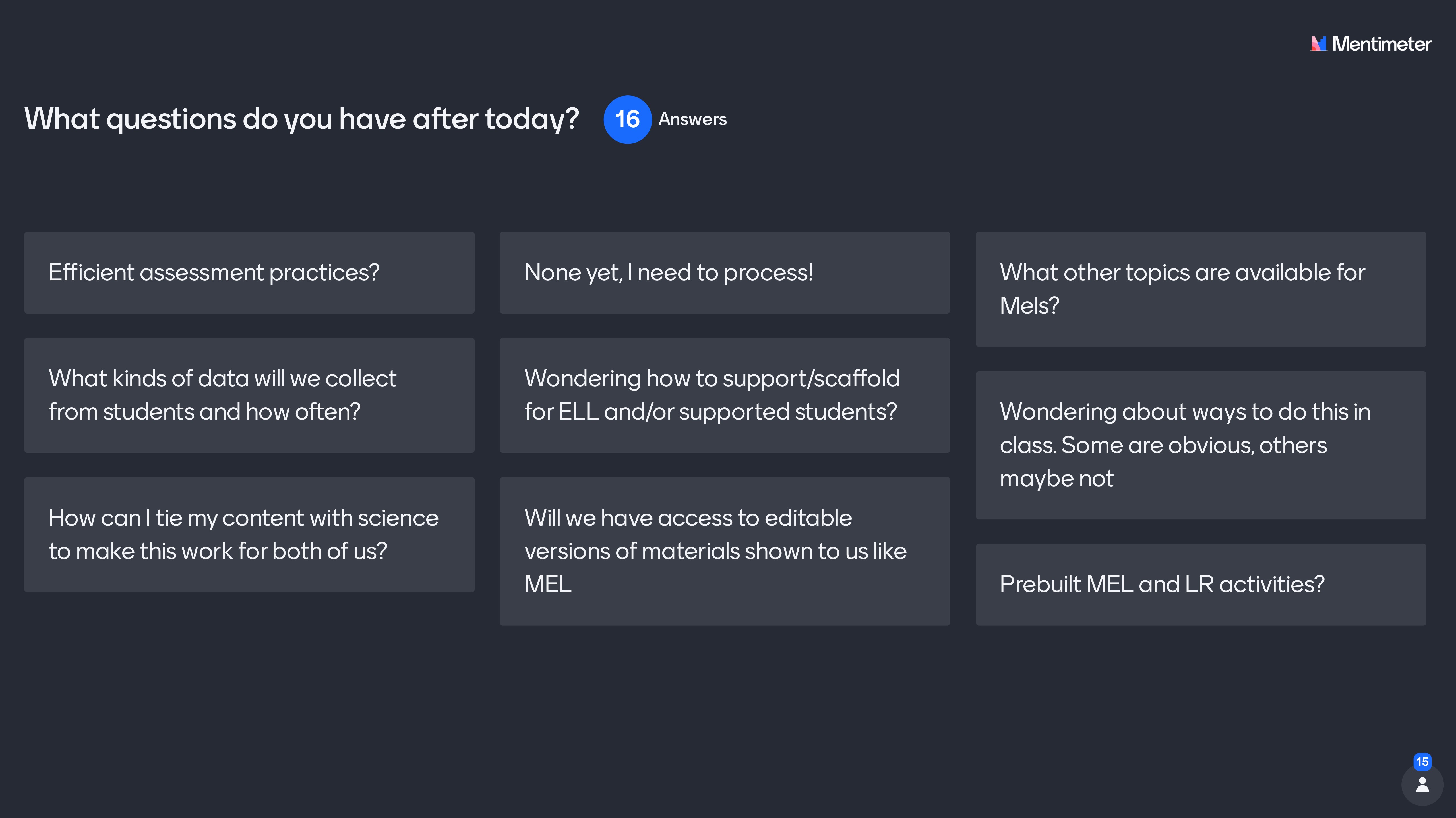 Activity 7: Mentimeter 2