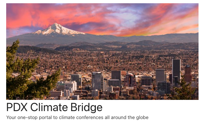 Logo for the current PDX Climate Bridge site