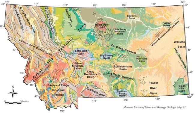 Geologic Map of Montana
