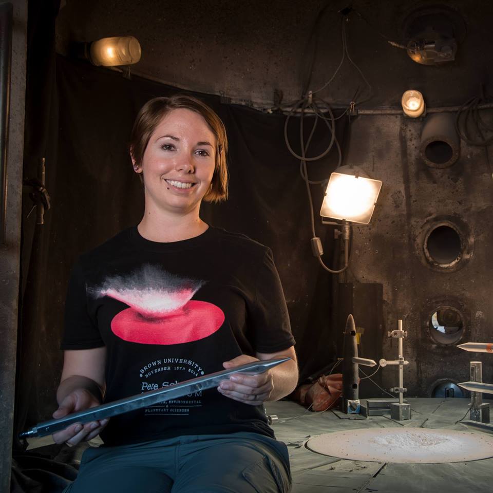 Stephanie at the Ames Vertical Gun Range