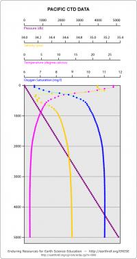 Introduction to the structure of the ocean using CTD data