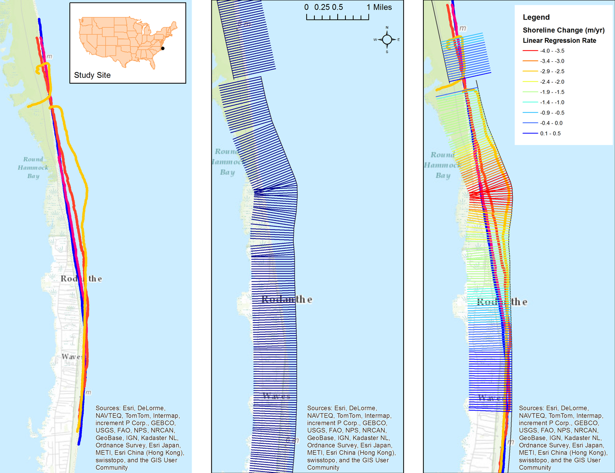 GIS Analysis of Shoreline Change Using the Digital Shoreline Analysis System (DSAS)