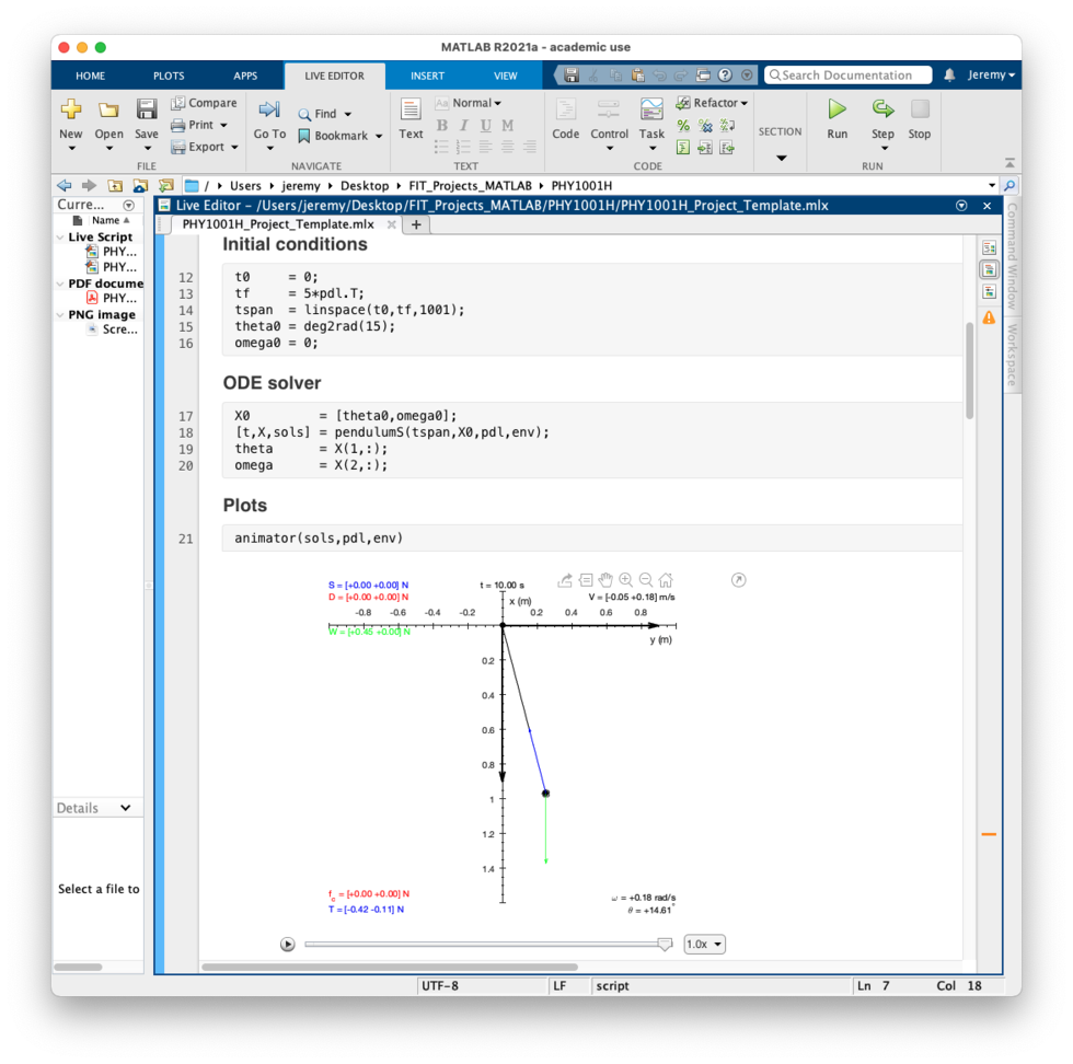Virtual Pendulum Experiments & Mechanical Oscillations
