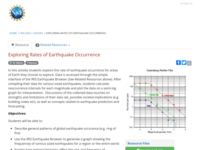Exploring Rates of Earthquake Occurrence- Incorporated Research ...