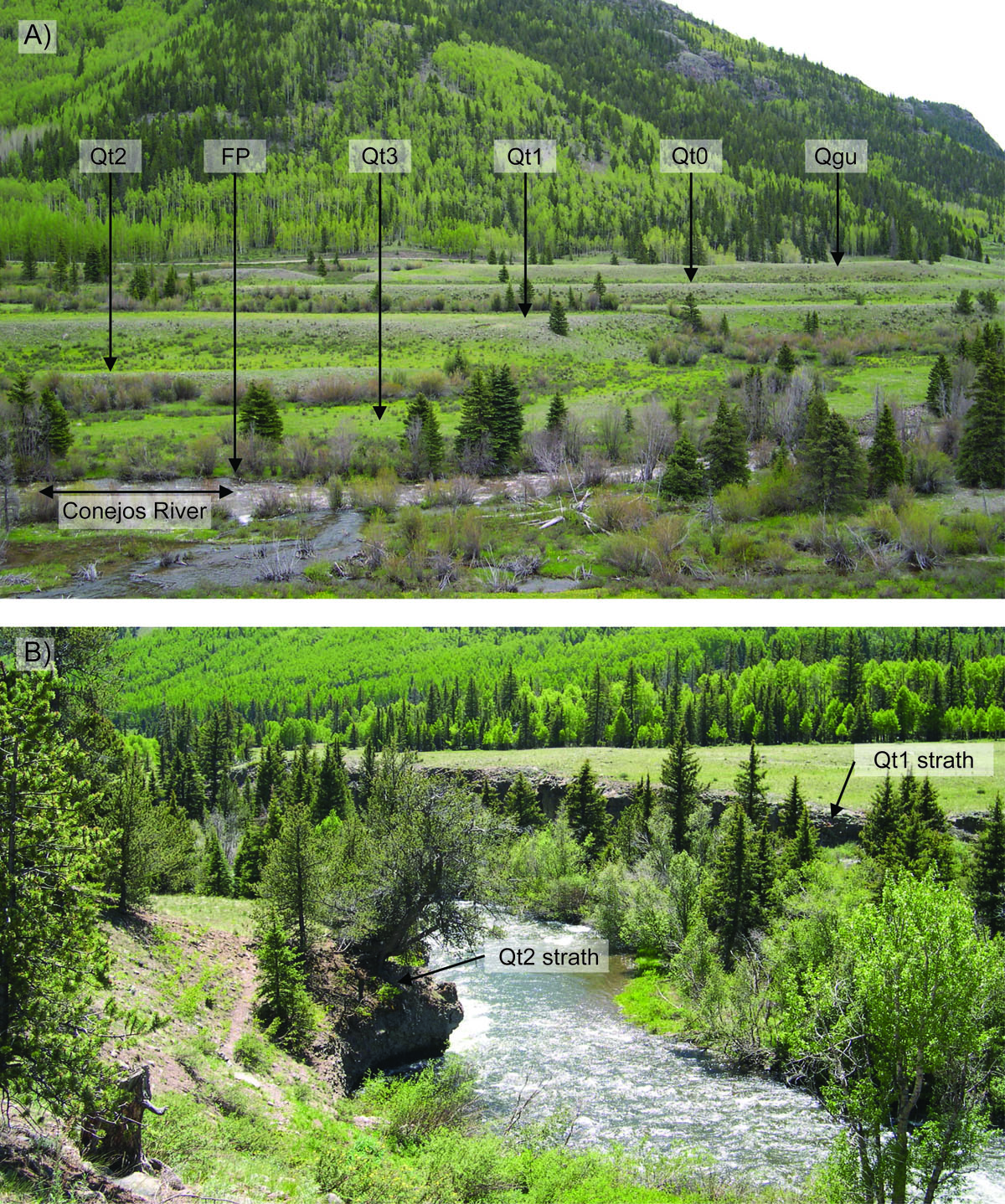 Conejos River Valley terrace photographs