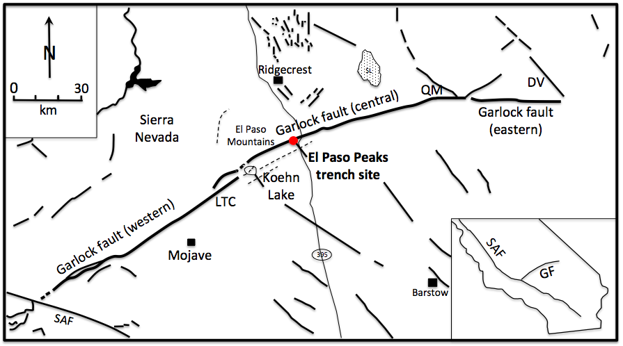 Figure 1. El Paso Peaks site location map