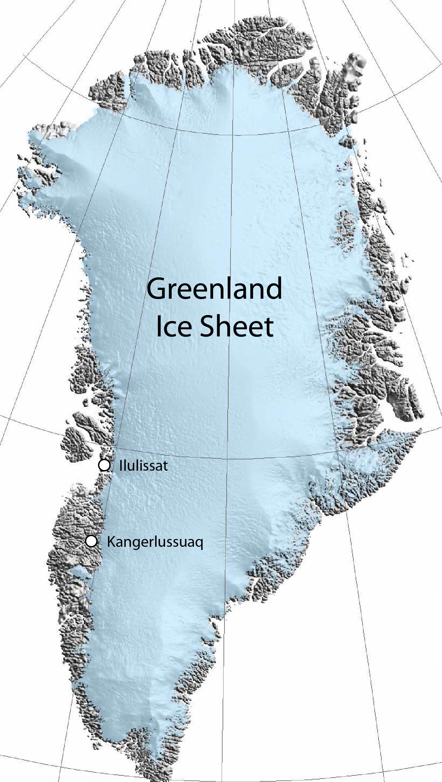 Fig. 1. Map of Greenland