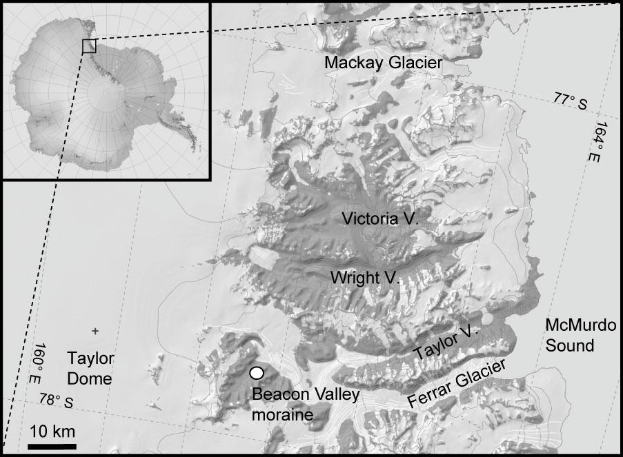 Fig. 1 Map of the McMurdo Dry Valleys, Antarctica