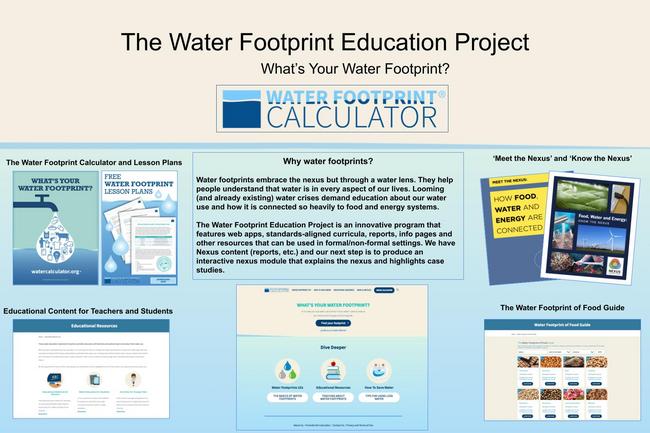 Poster for The Water Footprint Education Project